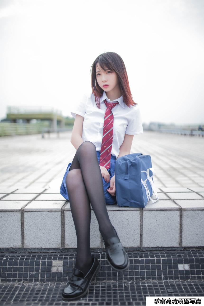 [Cosplay]疯猫ss – 天台JK-艺库